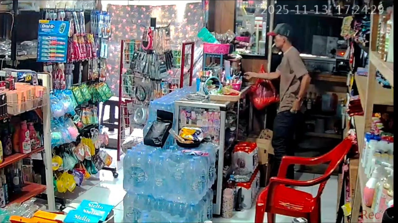 Viral Pencuri Tertangkap CCTV di Toko Kosmetik Paringin - Habar Balangan